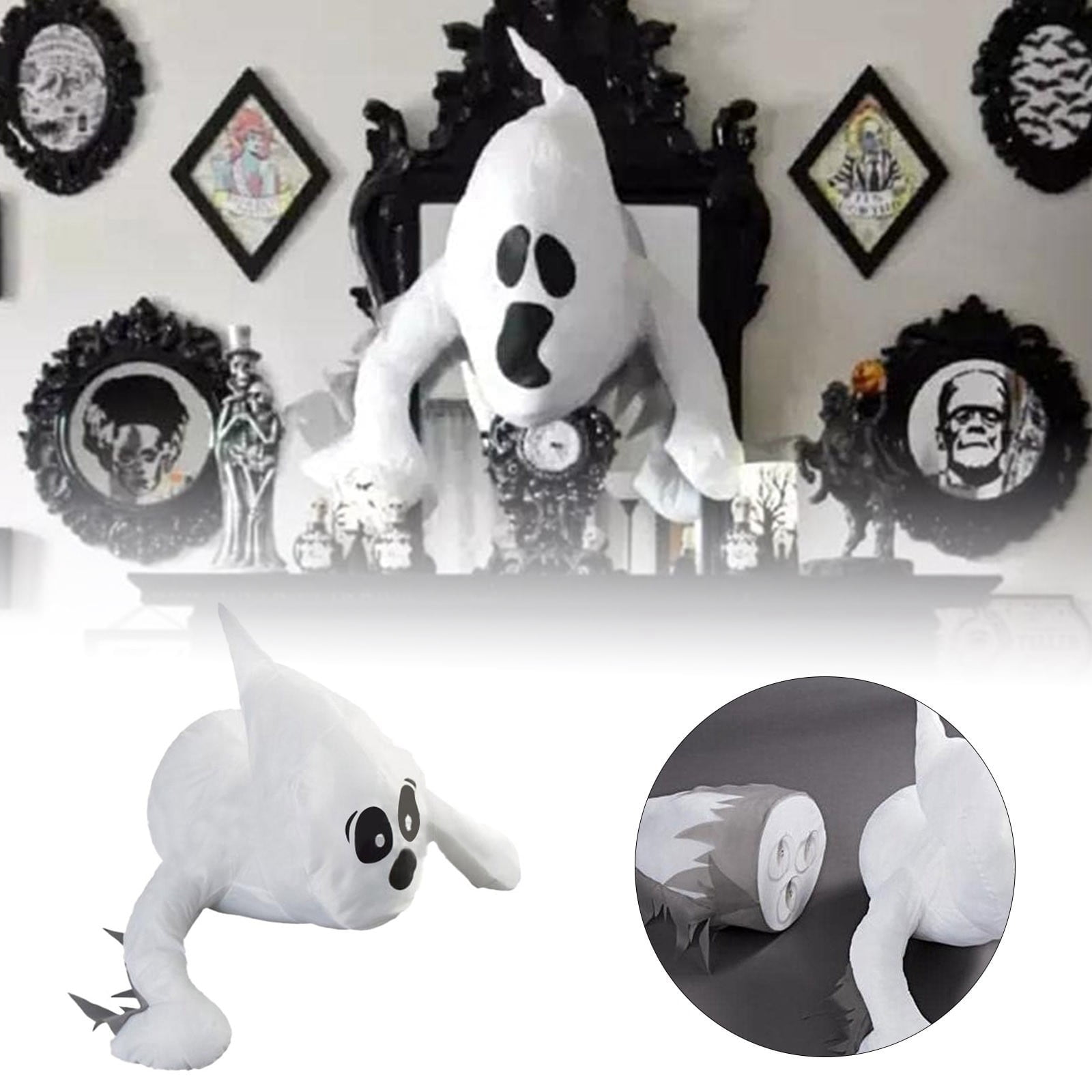 Window Crash Decoration Scary Floating Ghost Prop for Indoor Outdoor ...