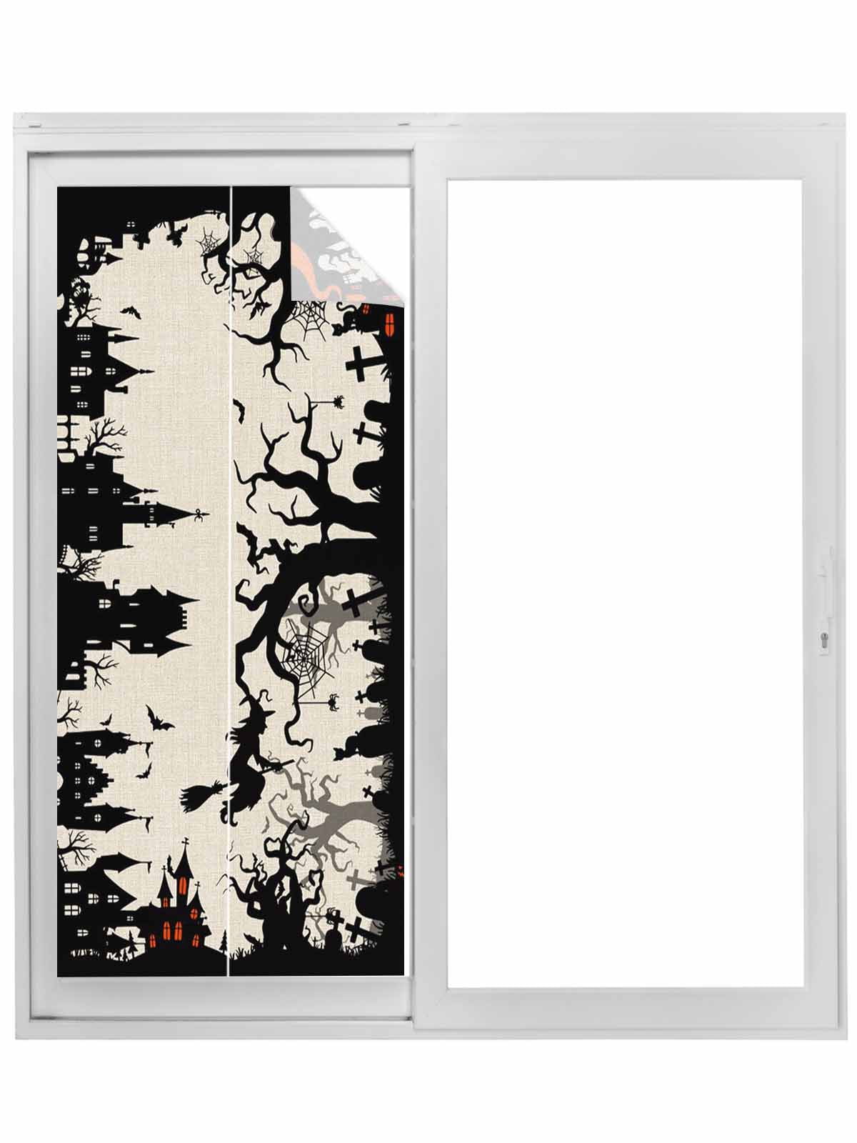 Halloween Window Privacy Film Stained Glass Window Film Decorative ...