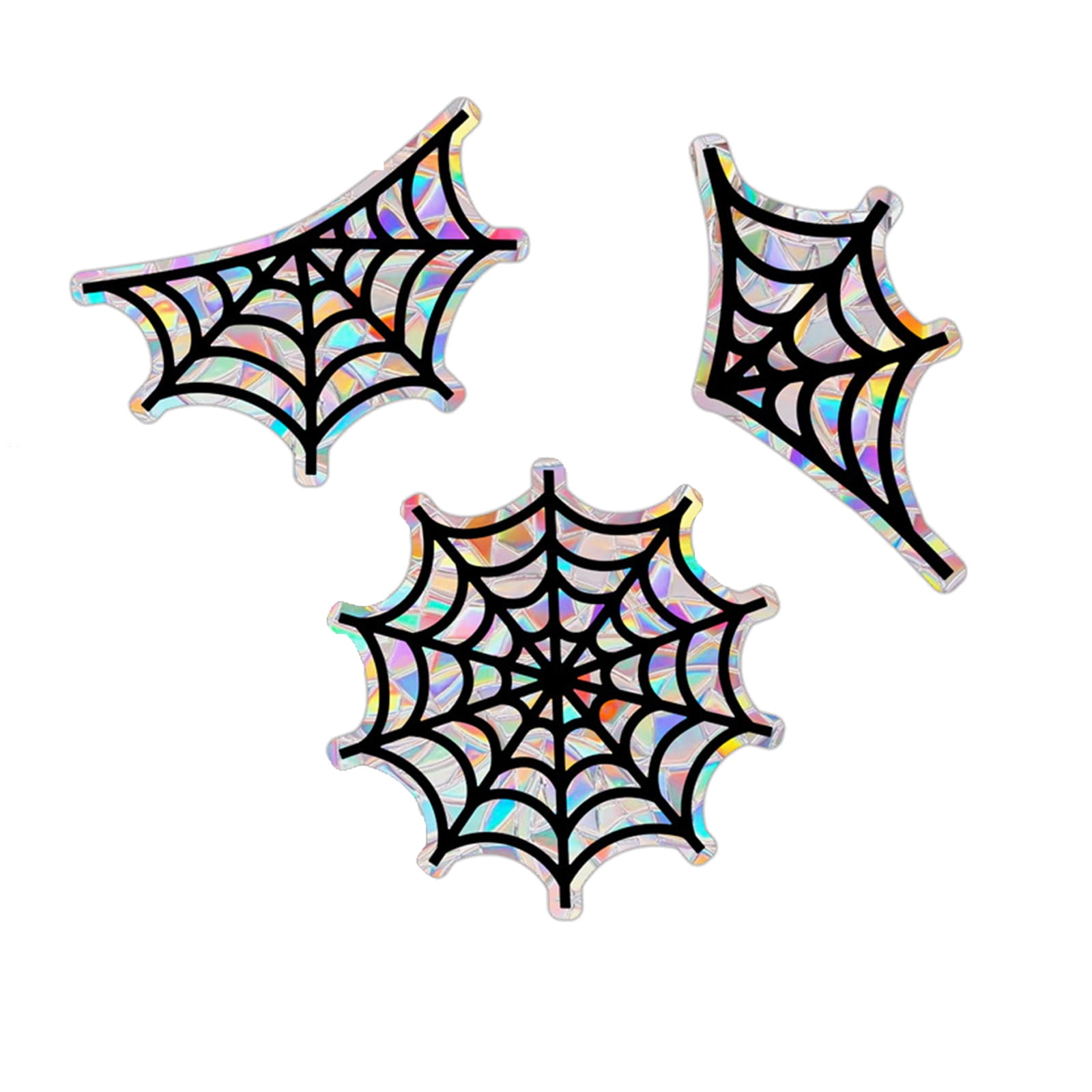 Halloween Window Stickers, Spider Web Decals, 3 Sheets Araneid Web ...