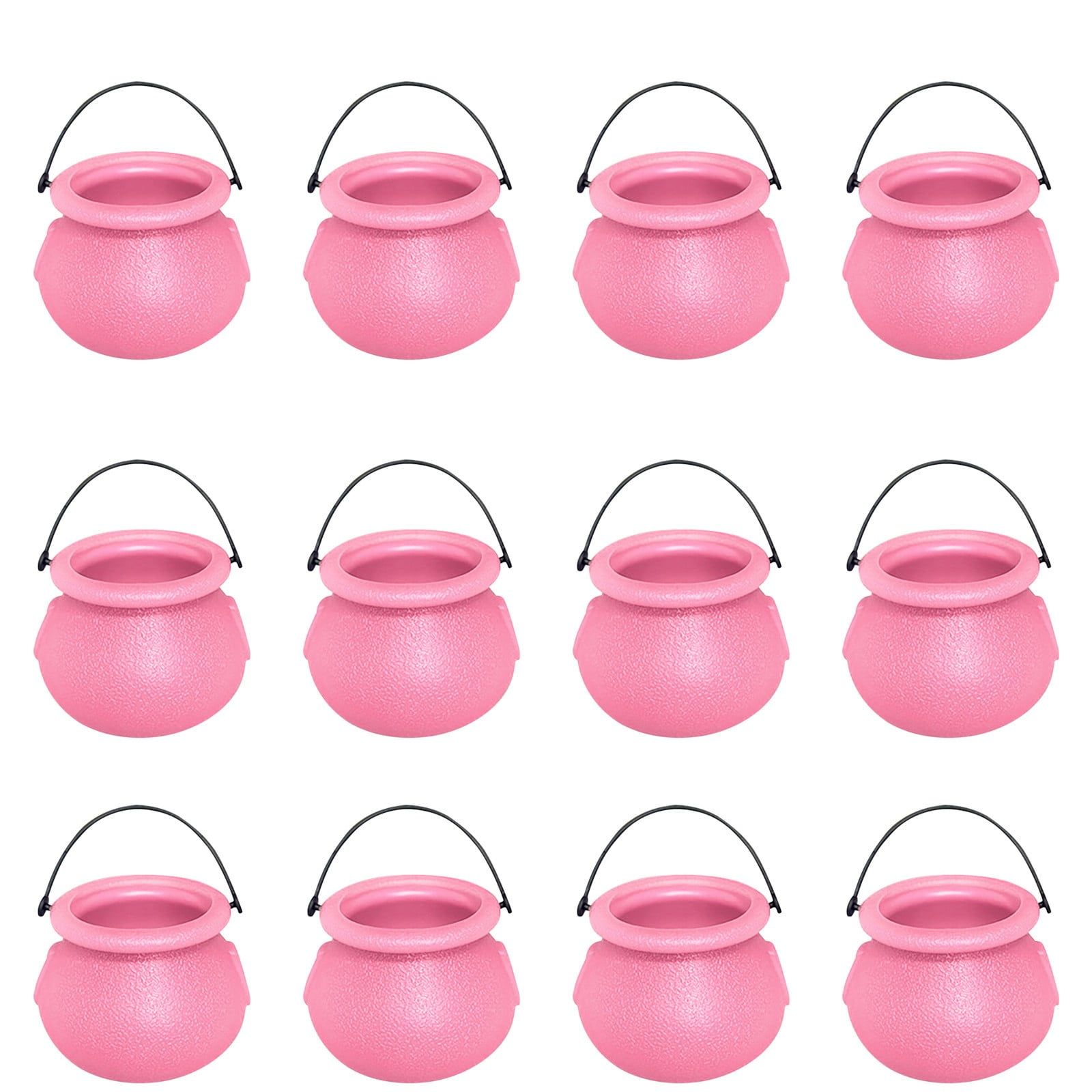 Halloween Witch Bucket and Jar Set – 12 Pcs Mini Witch Cauldron Buckets ...