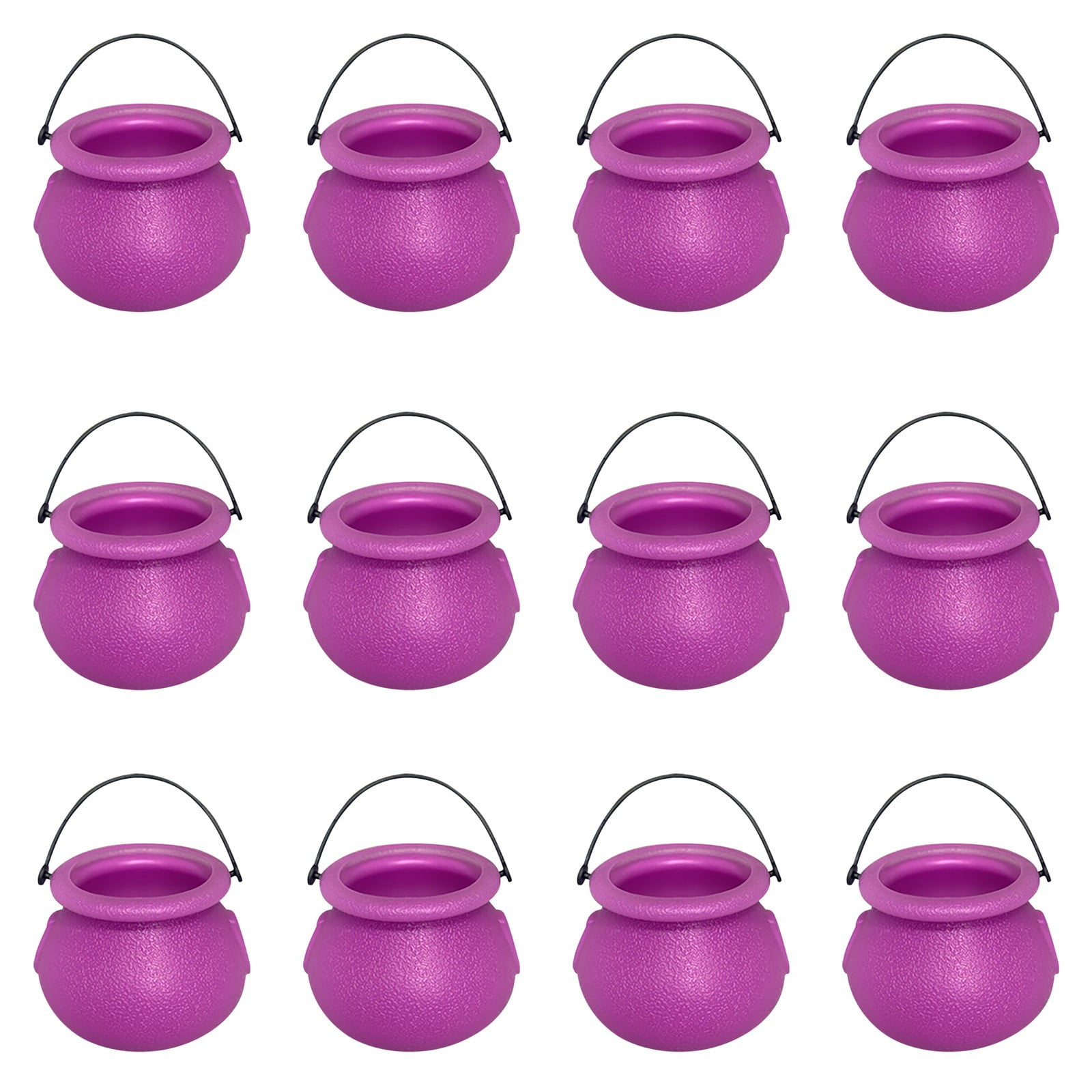 Halloween Witch Bucket and Jar Set – 12 Pcs Mini Witch Cauldron Buckets ...