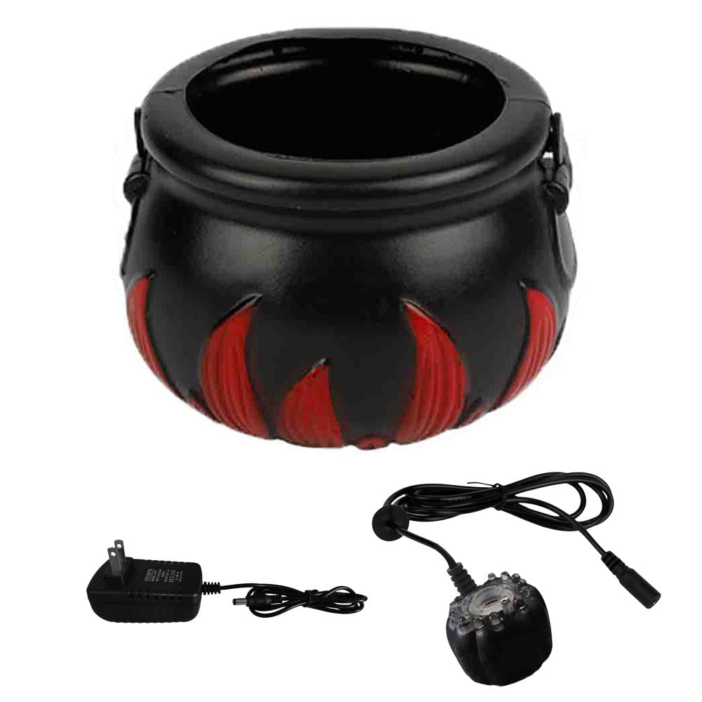Halloween Witch Cauldron Fog Maker Cauldron Mist Maker Fogger With 12 ...