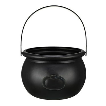 ievspot Halloween Witch Cauldron Large Black Plastic Witch Kettle ...