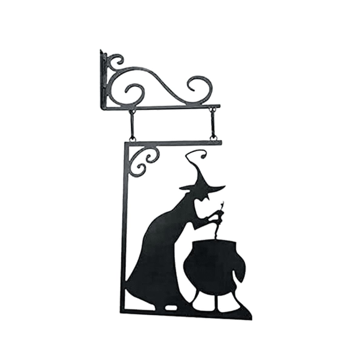 Halloween Witch Cauldron Silhouette Wall Decor,Metal Witches Cauldron ...