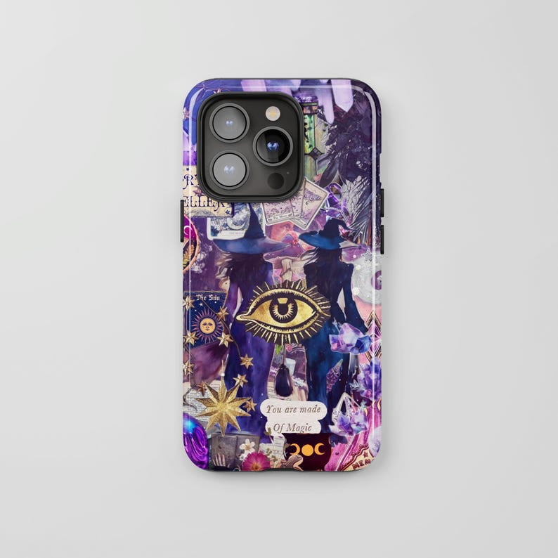 Halloween Witch Dark Fantasy Phone Case for iPhone 11 12 13 14 15 16 17 ...