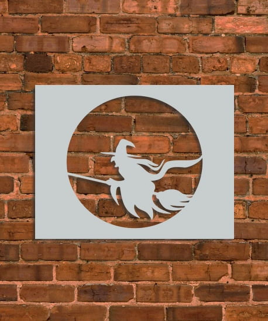 Halloween Witch Decoration Stencil - Walmart.com