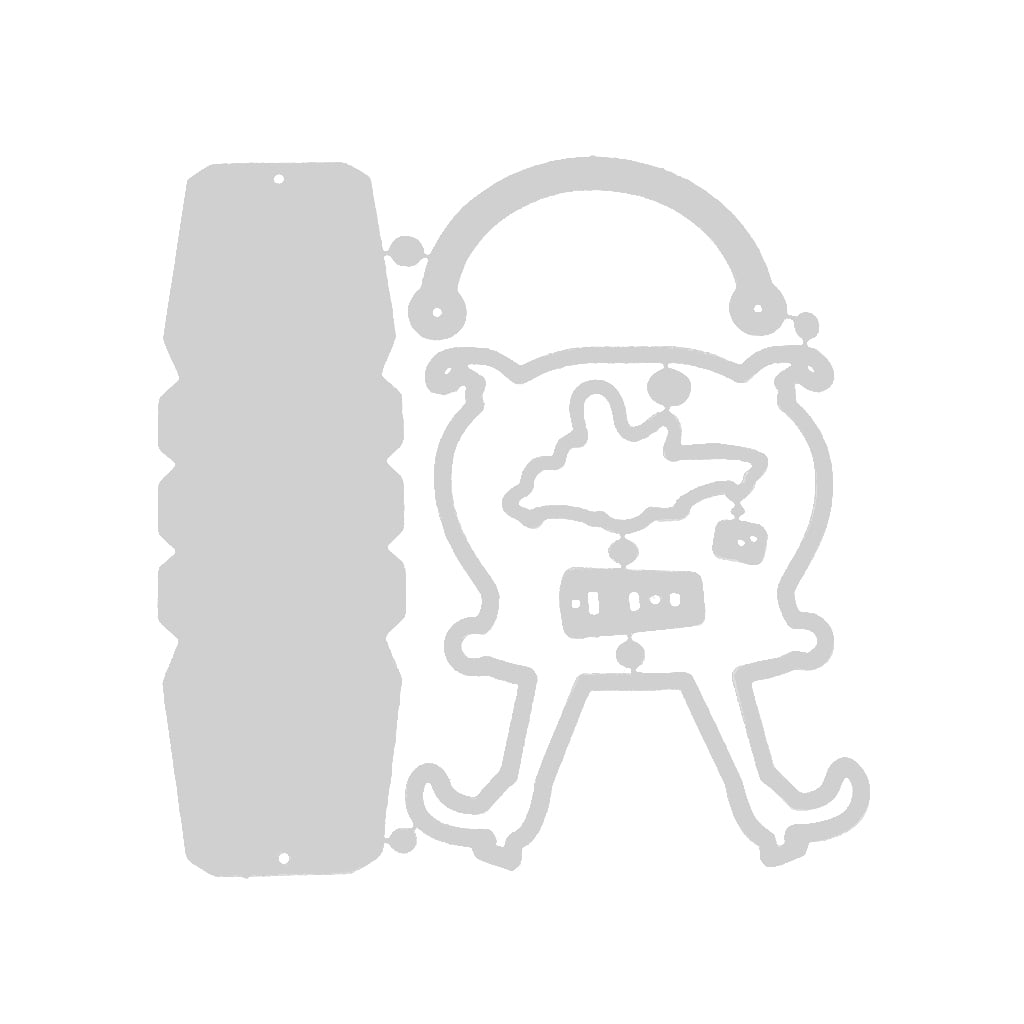 Halloween Witch Foot 3D Box Metal Cutting Dies Stencil Scrapbooking ...