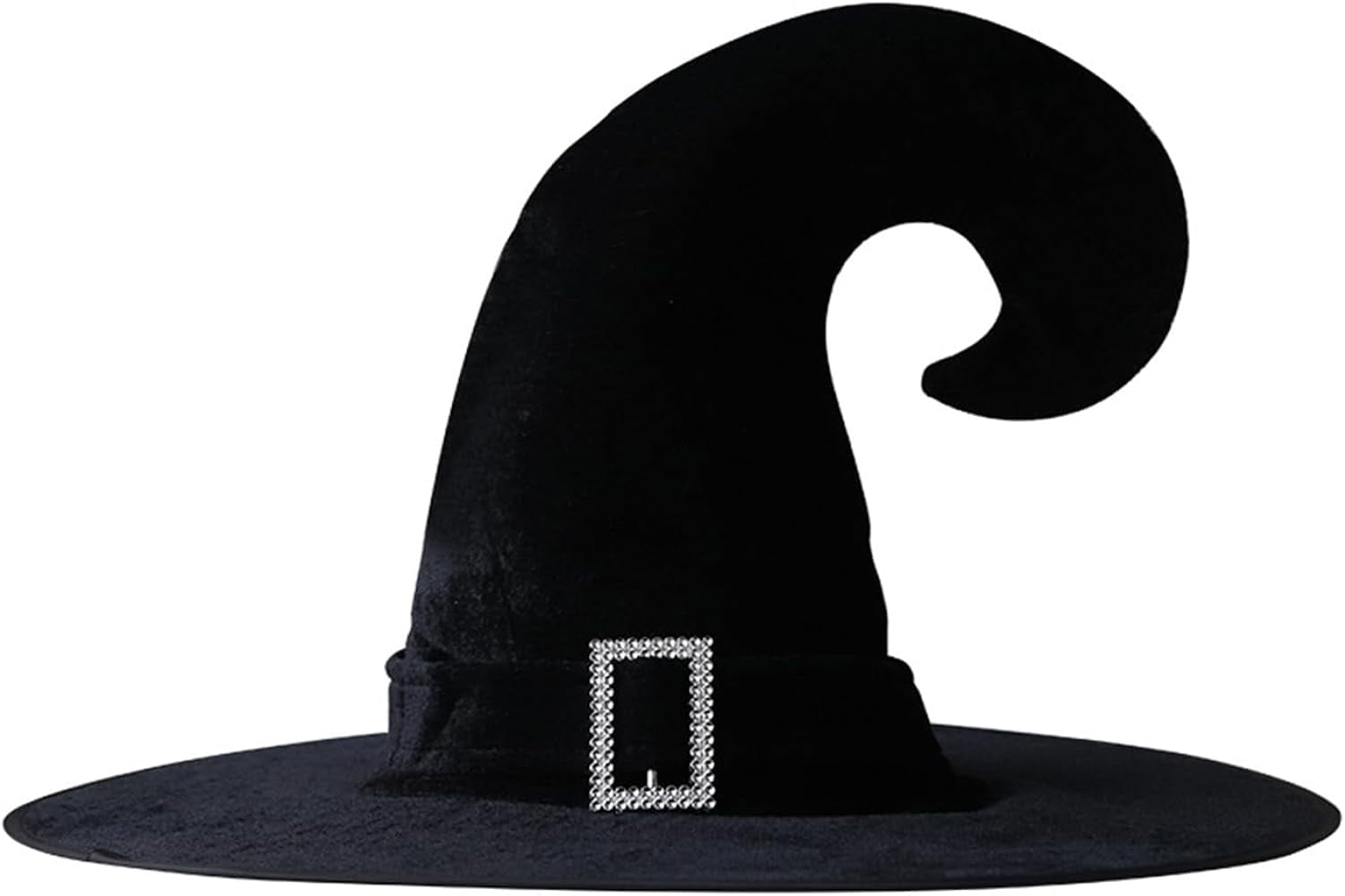 Halloween Witch Hat for Women, Black Wide Brim Extra Large Witch Hat ...