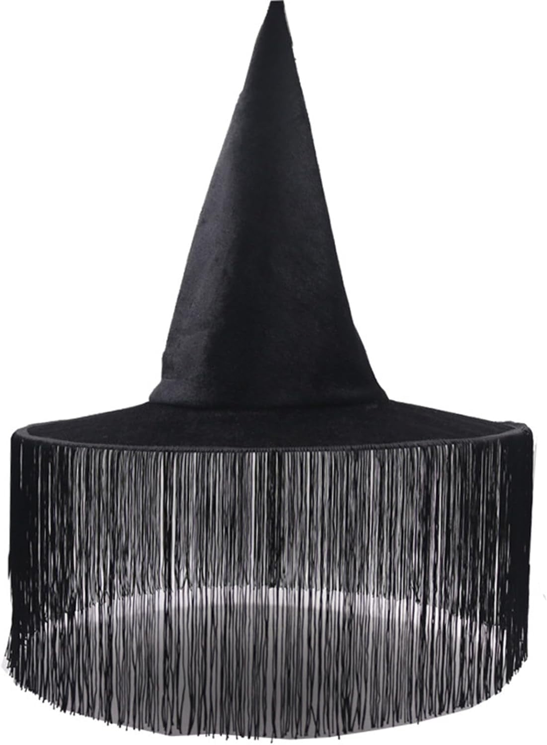 Halloween Witch Hat for Women, Black Wide Brim Extra Large Witch Hat ...