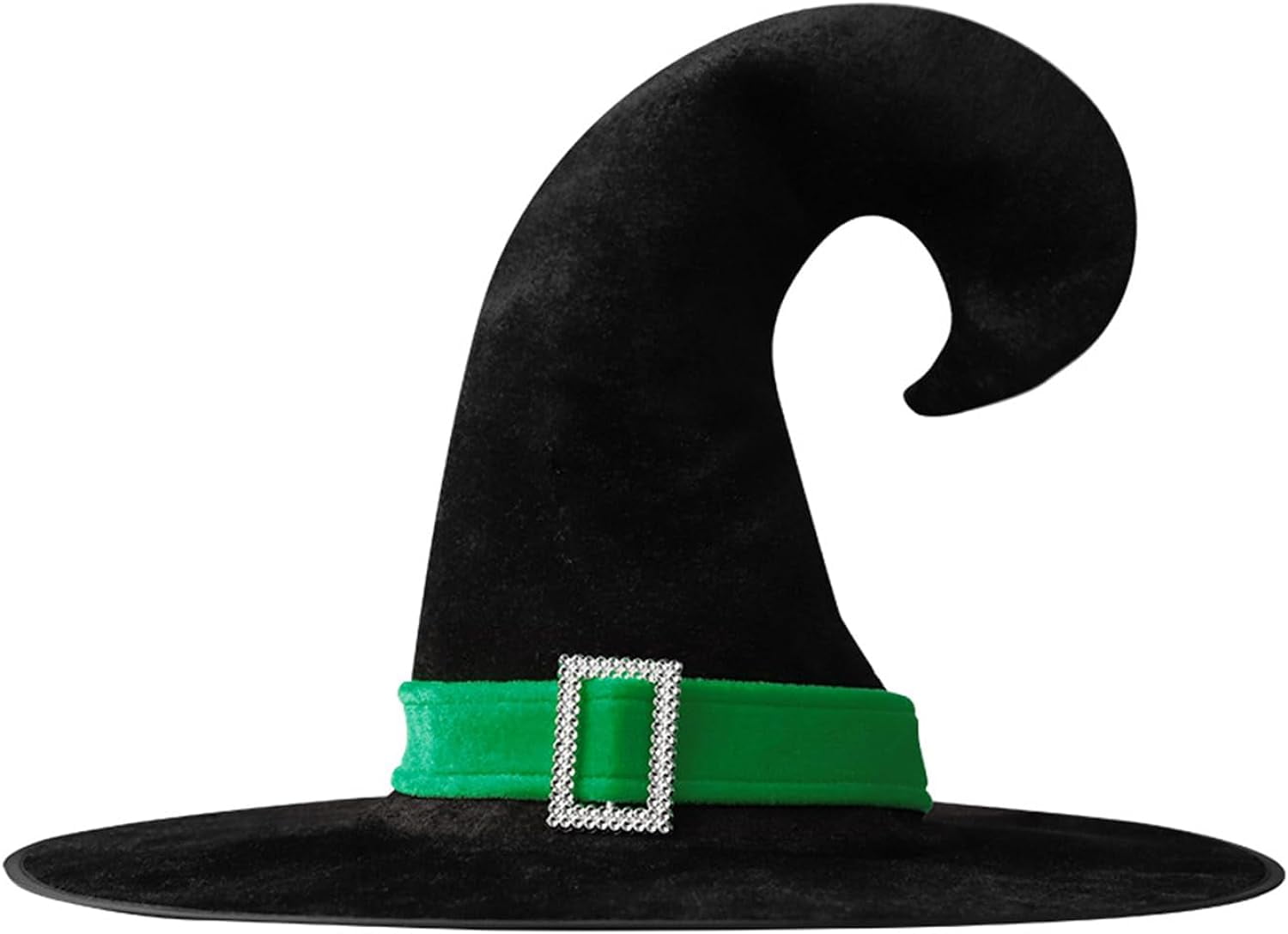 Halloween Witch Hat for Women, Black Wide Brim Extra Large Witch Hat ...