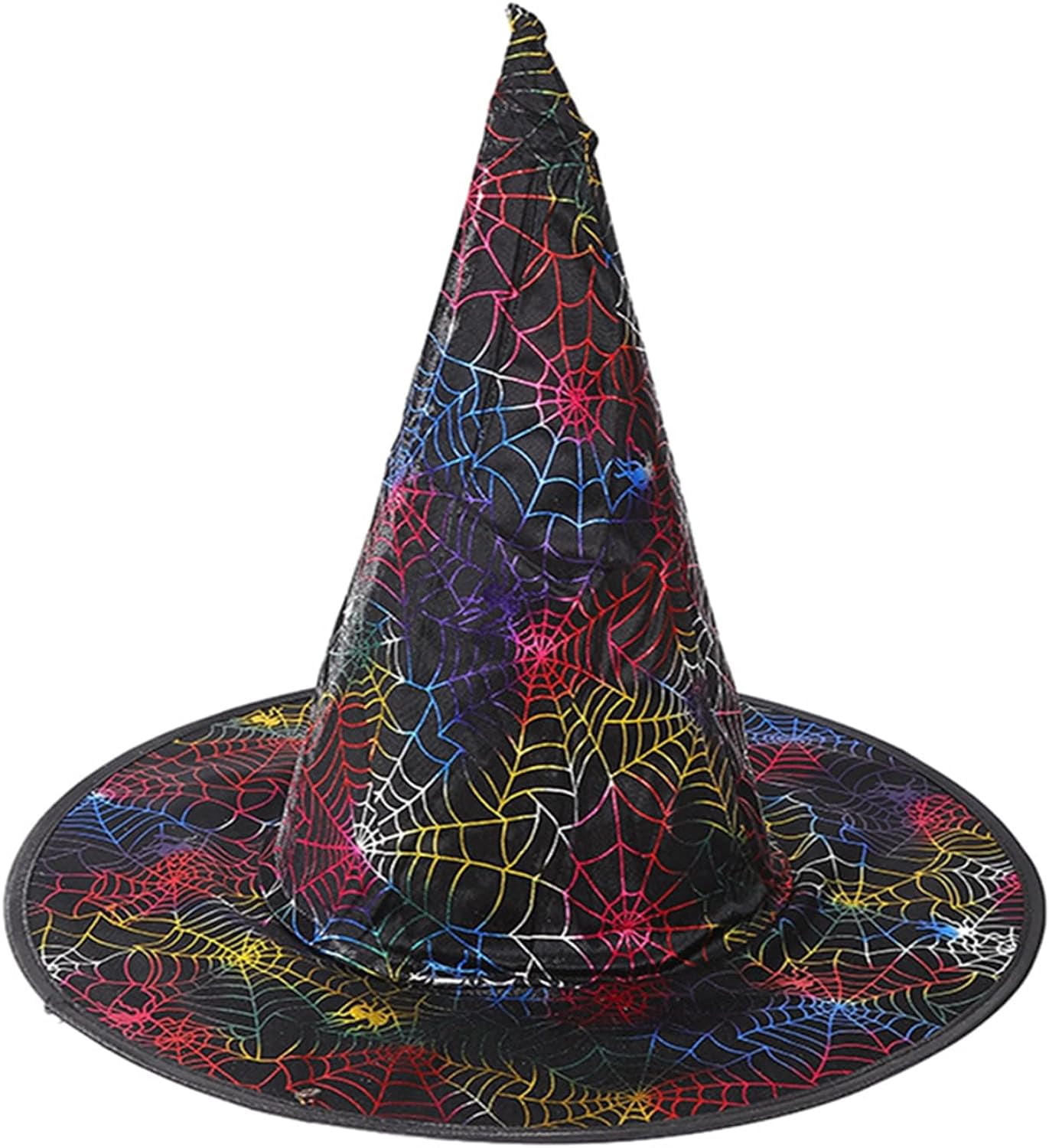 Halloween Witch Hat for Women, Black Wide Brim Extra Large Witch Hat ...
