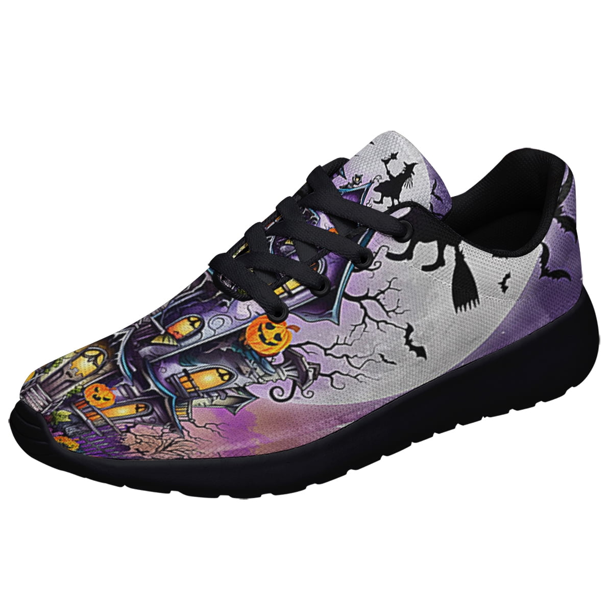 Halloween Witch Haunted House Spooky Vibes Shoes Sneakers Black Size 3. ...