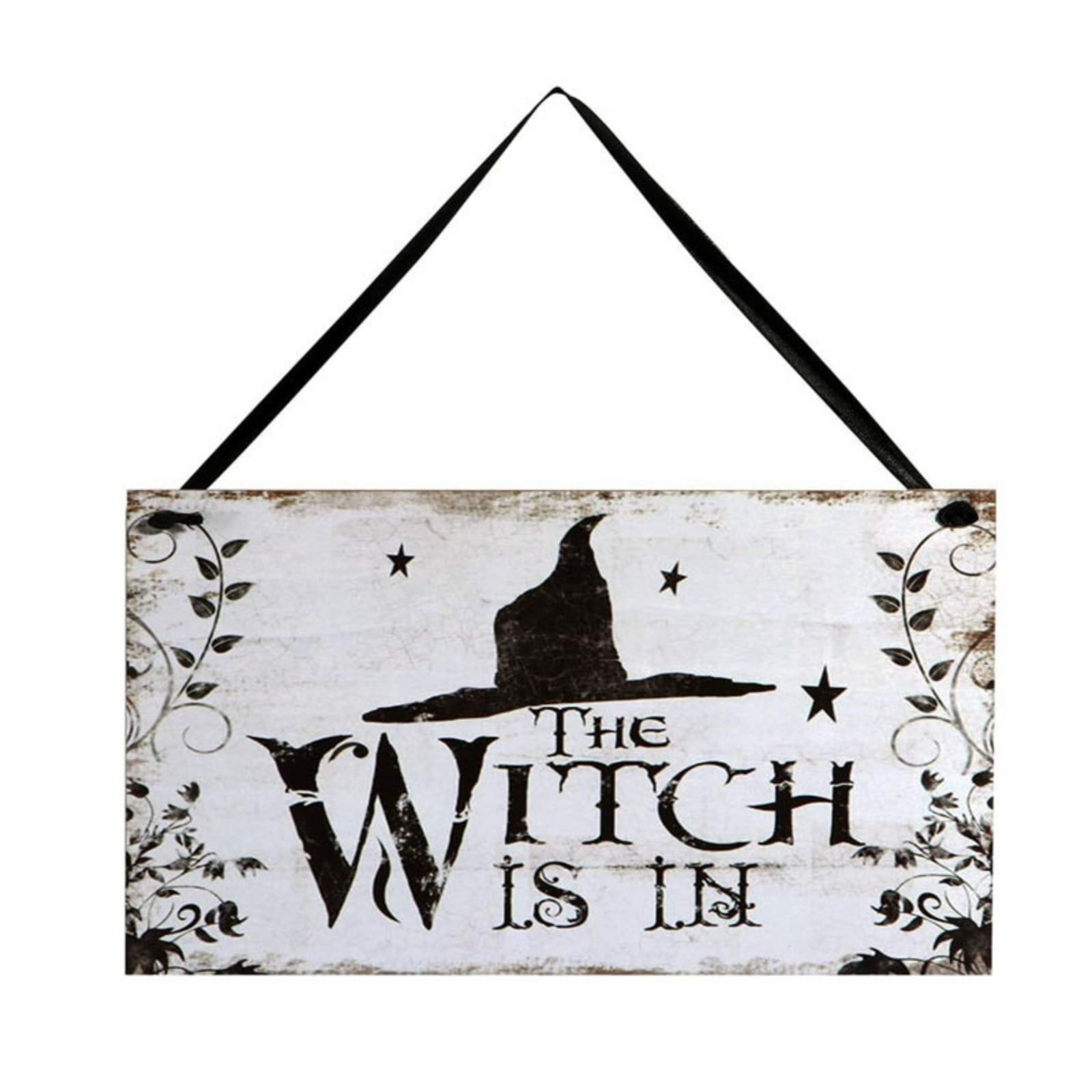 Halloween Witch Kitchen Wooden Sign,Hanging Sign Wooden Plaque Board ...