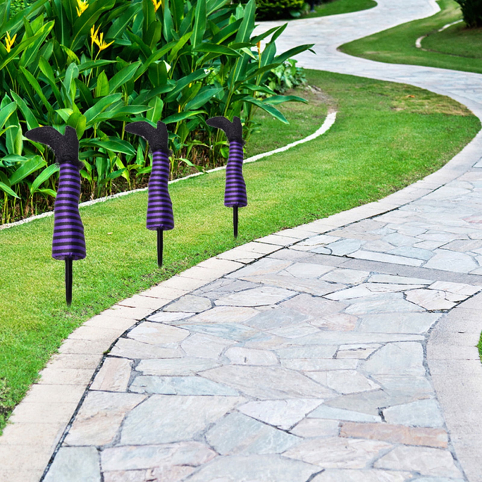 Halloween Witch Legs 13 Inches Upside Down Wicked Witch Legs Prop with ...