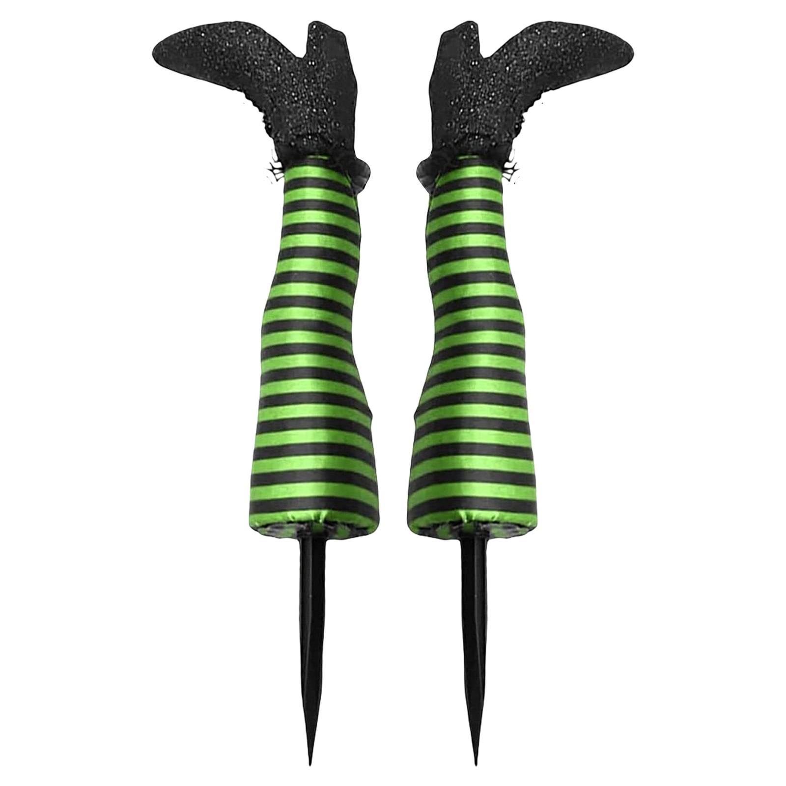 Halloween Witch Legs Outdoor Decorations Set of 2 Realistic Witch Leg ...