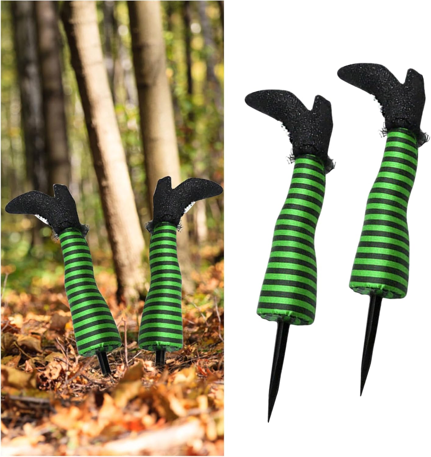 Halloween Wicked Witch Legs Yard Stakes, Halloween Upside Down Witch ...