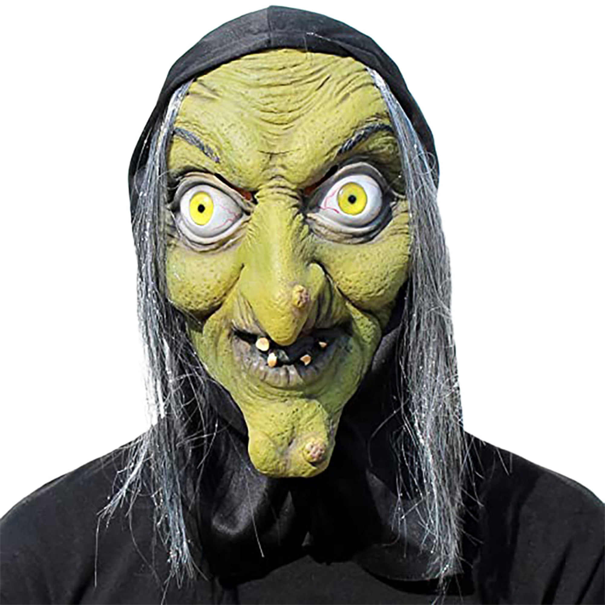 Halloween Witch Mask Creepy Witch Halloween Realistic Mask Scary Mask ...