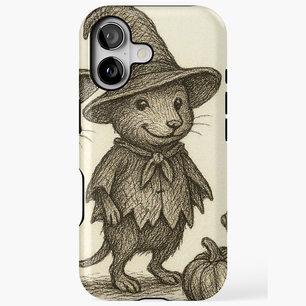 Halloween Witch Mice Cartoon Universal Phone Case for iPhone 11–17 Pro ...