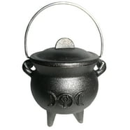 Pentagram Pentacle Cast Iron Cauldron With Lid and Handle, Witches ...