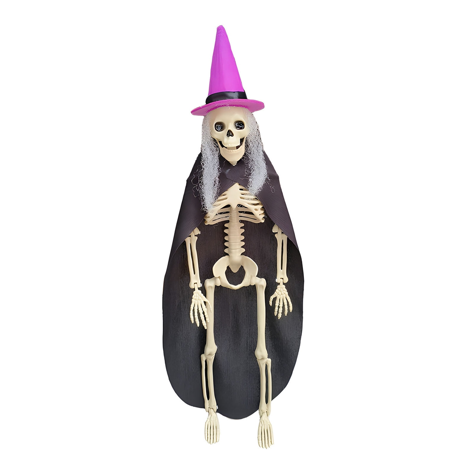 Halloween Witch Skeleton Decoration Posable Full Body Bone Statue ...