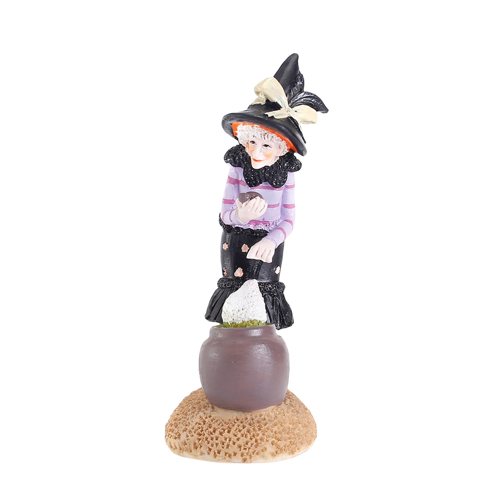 Halloween Witch Statue Decoration, Cute Witch Figurines, Resin Desktop ...