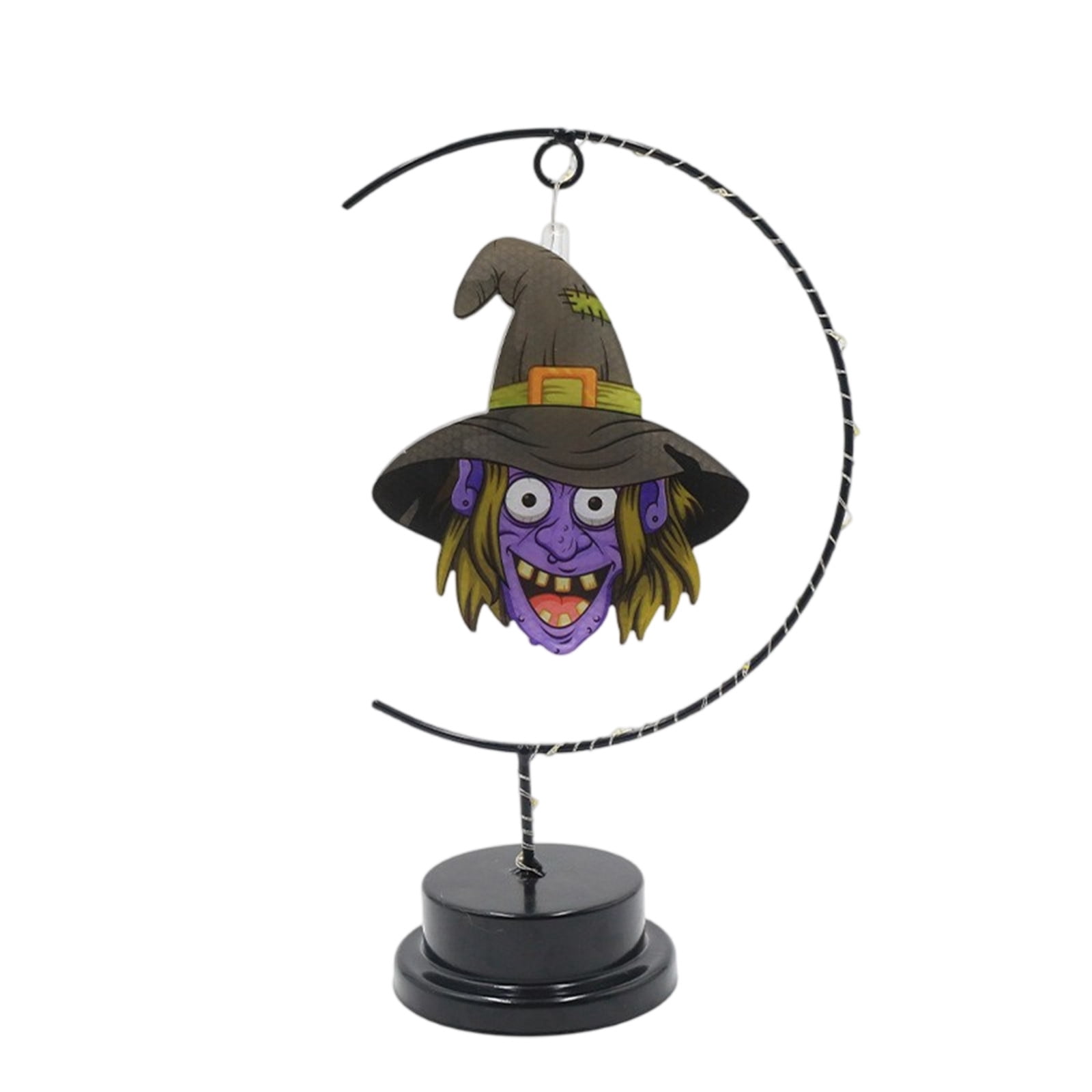 Halloween Witch Swinging Pendulum Desk Ornament, Spooky Animated Witch ...