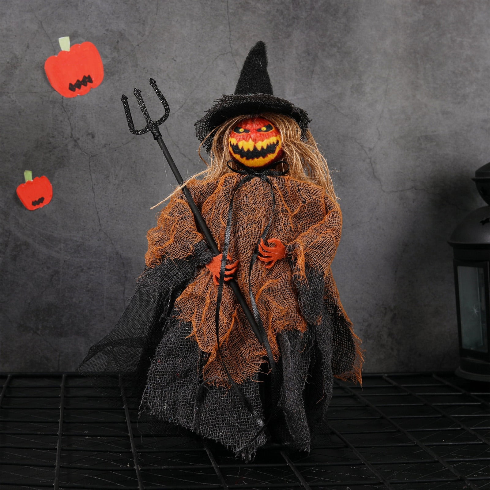 Halloween Witch Tree Topper Decoration, Crashing Witch into Tree ...