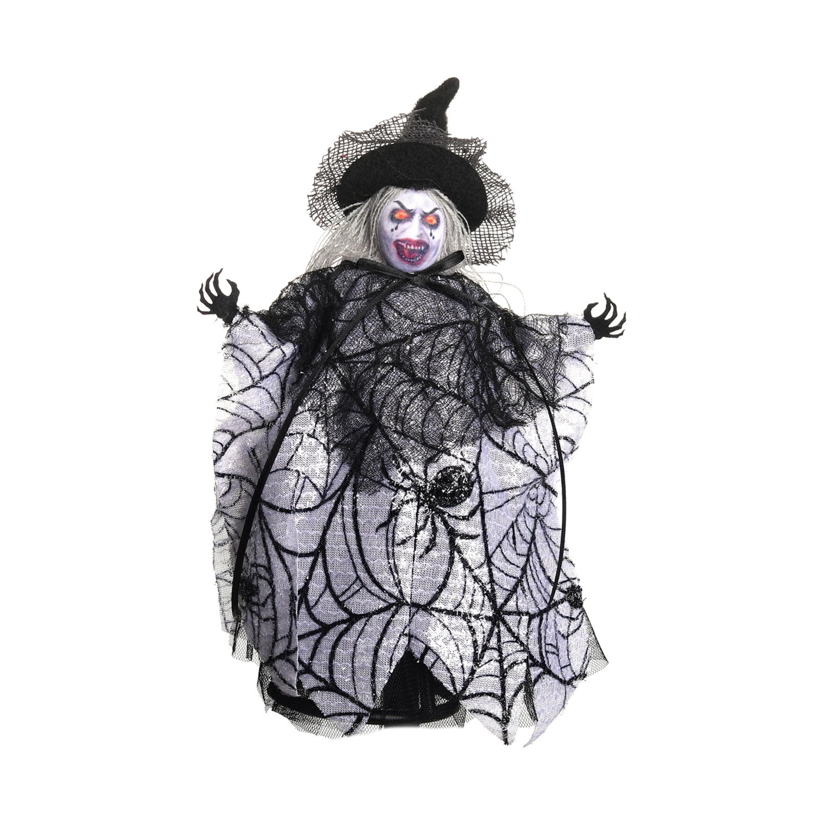Halloween Witch Tree Topper Decoration, Crashing Witch into Tree ...