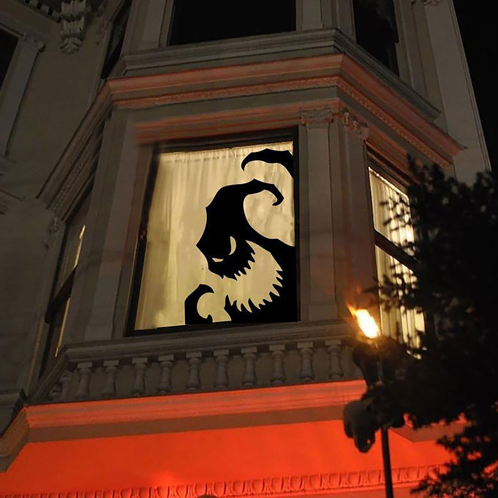 Halloween Witch Window Shadow Party Scene Layout Windows Sticker Living ...