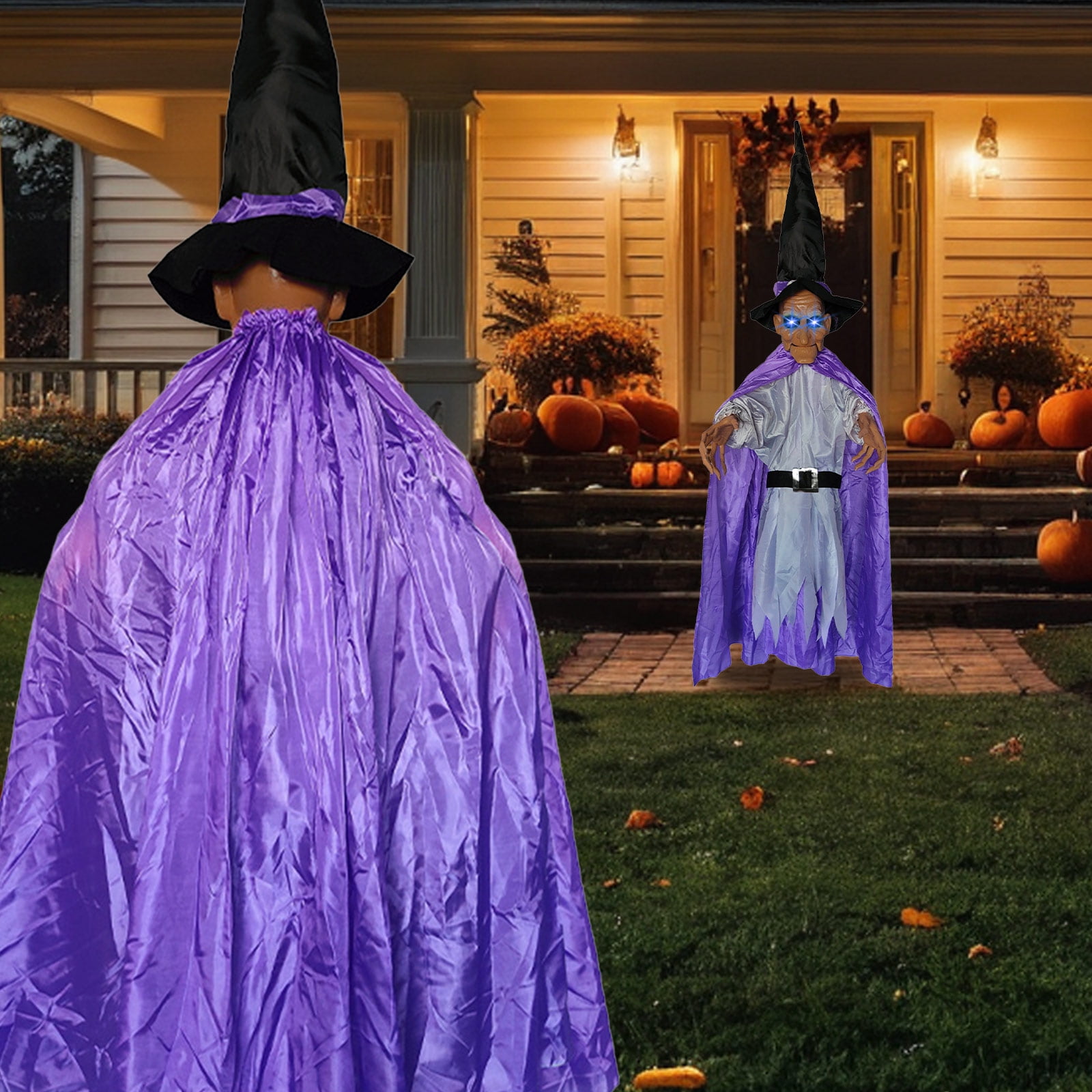Halloween Witches,Halloween Decorations Outdoor,Hovering Witch,Animated Hovering Witch with ...