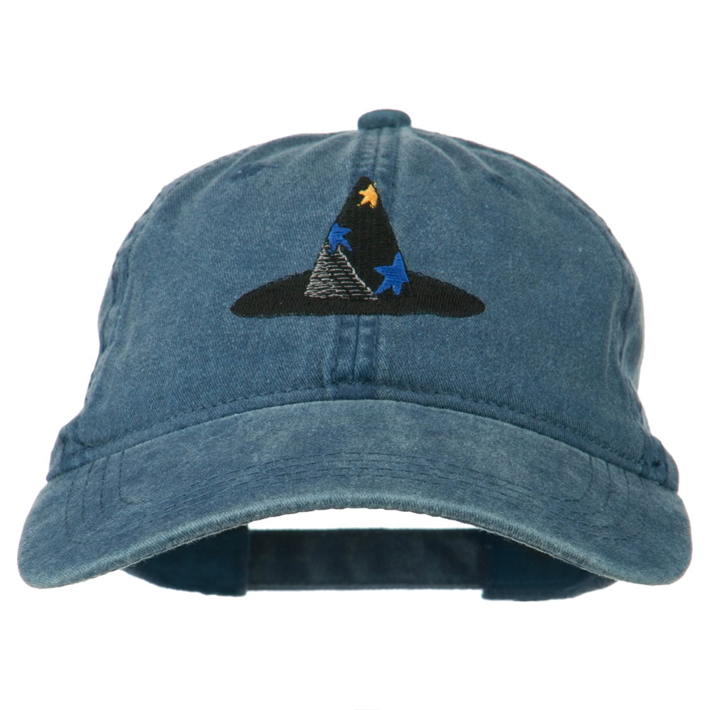 Halloween Wizard Hat Embroidered Cap - Navy OSFM - Walmart.com