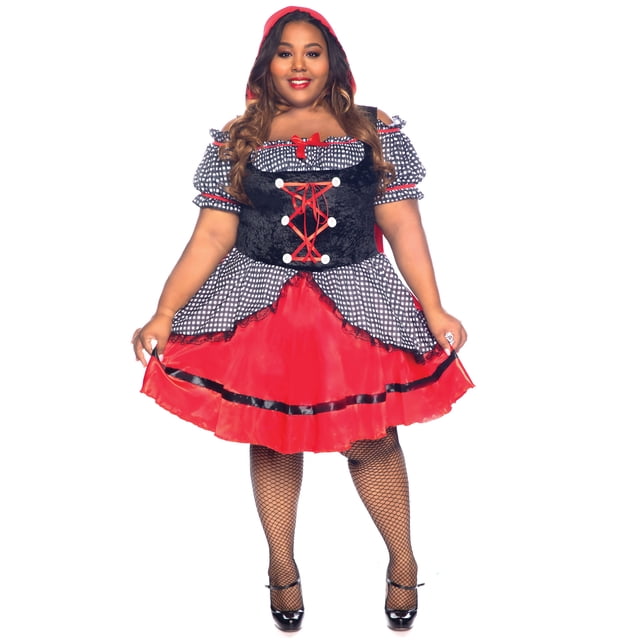 Halloween Women's Darling Miss Red Costume, by Wonderland Costumes, 1X ...