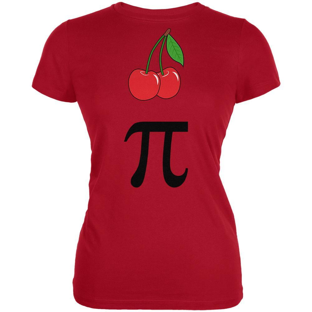 Halloween Women's Juniors Math Pi Costume Cherry Day Short Sleeve ...