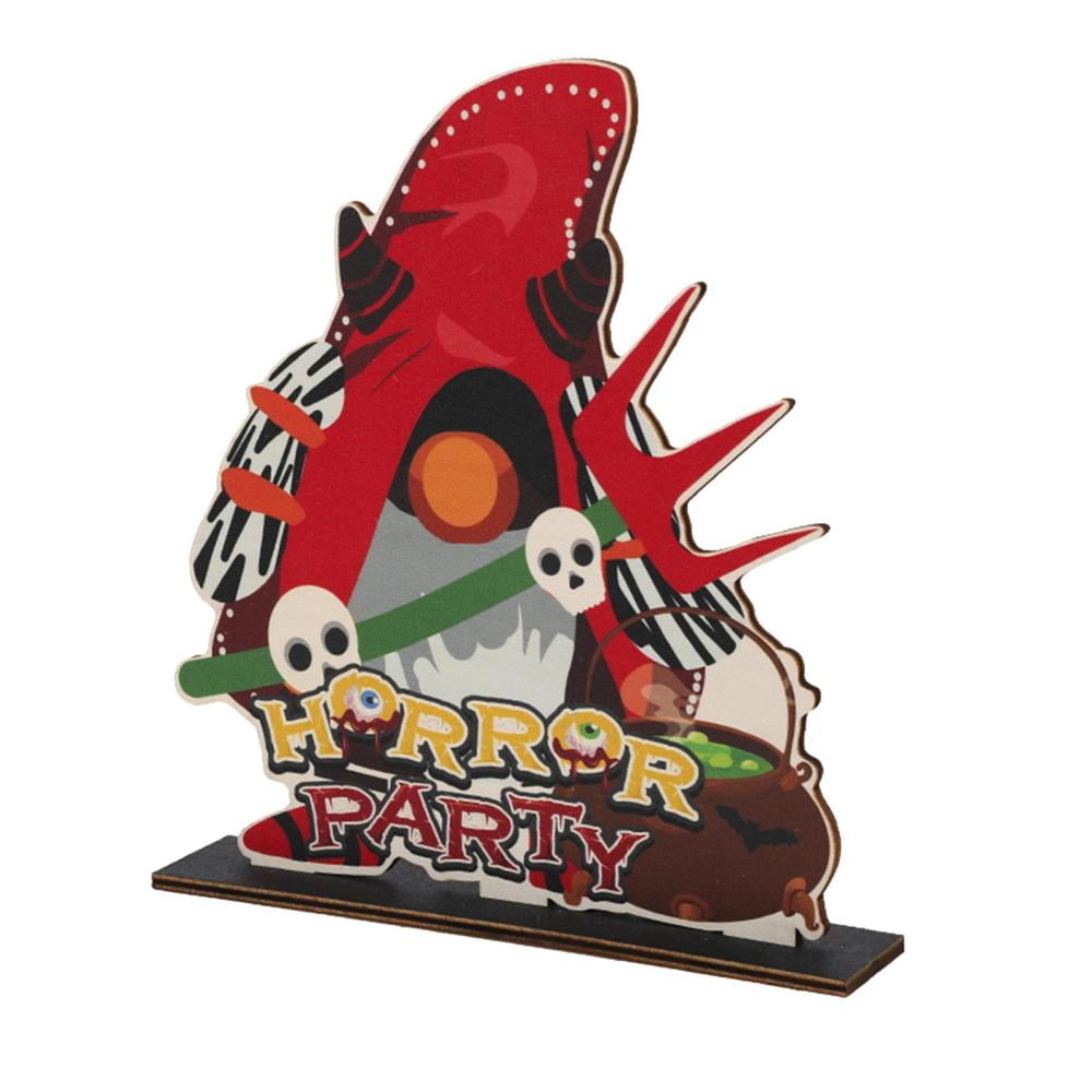 Halloween Wood Centerpiece for Table | Spooky Trick or Treat Witch Sign ...