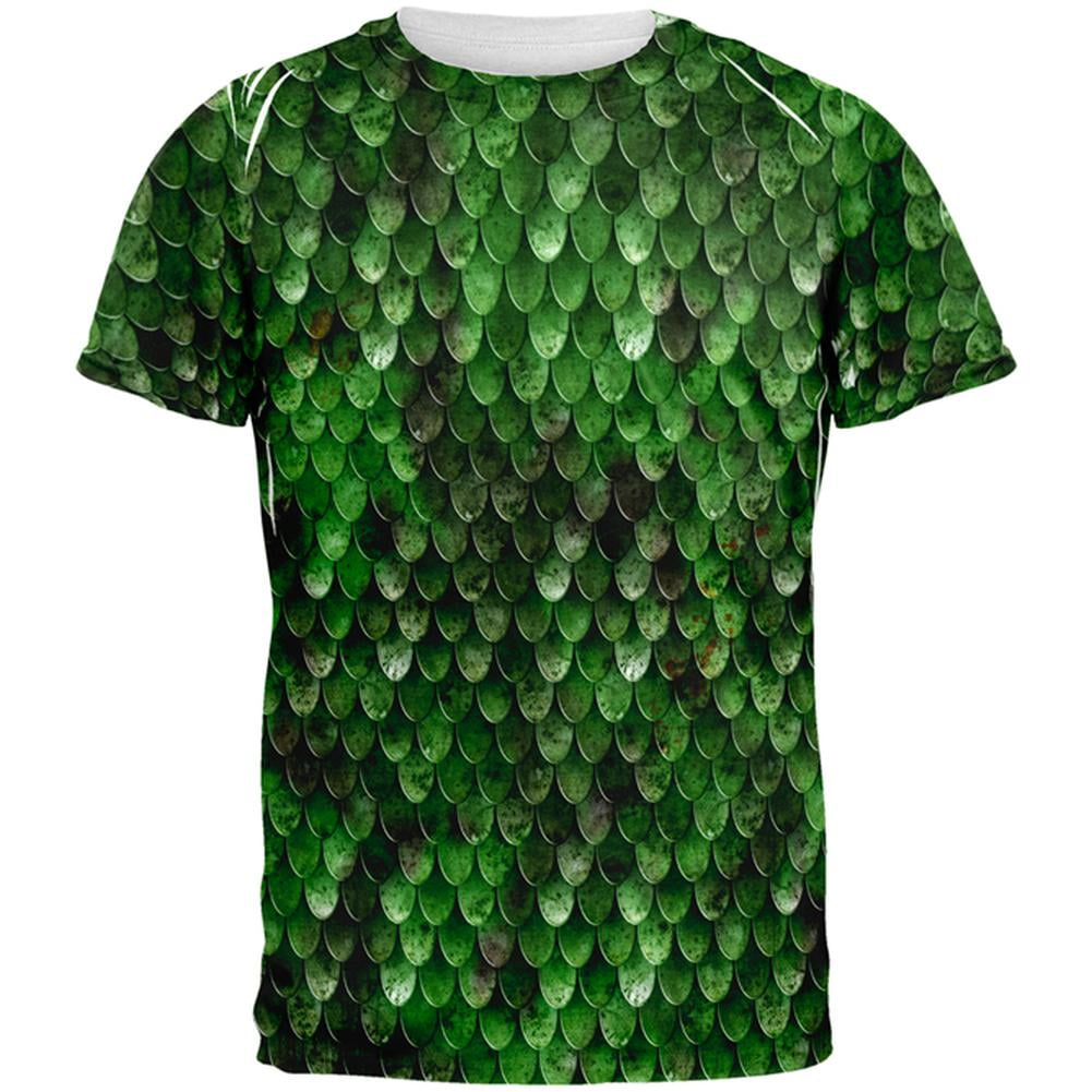 Halloween Wood Elf Scale Mail Armor Costume All Over Mens T Shirt Multi ...