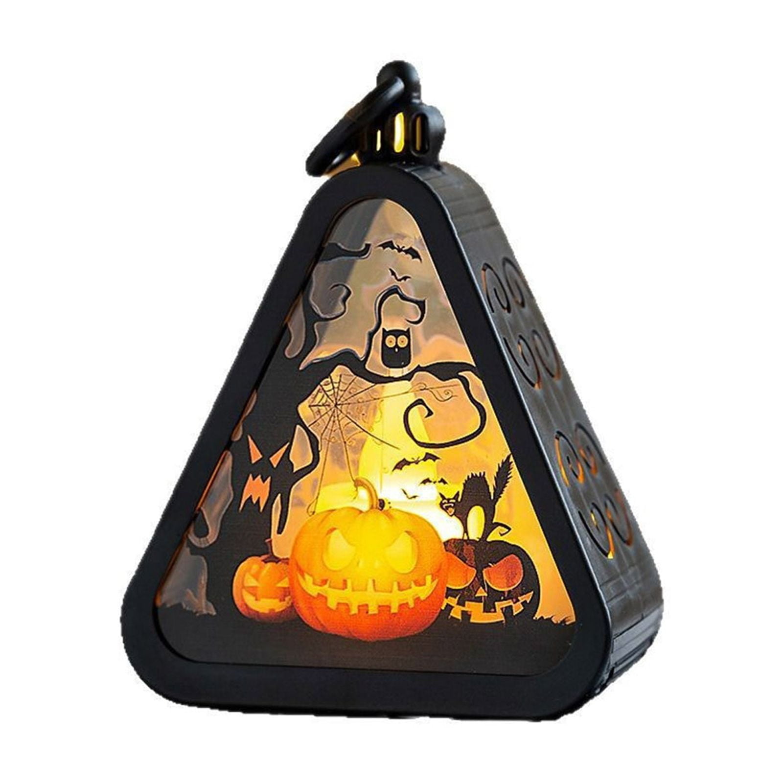 Halloween Wooden Table Sign,Light Up Pumpkin Table Centerpiece Topper ...