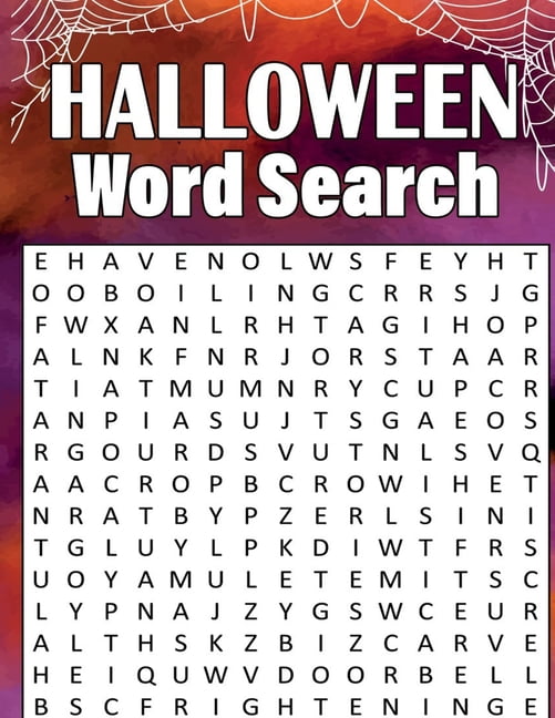 Halloween Word Search: Activity Find Puzzles Game with Large Print ...