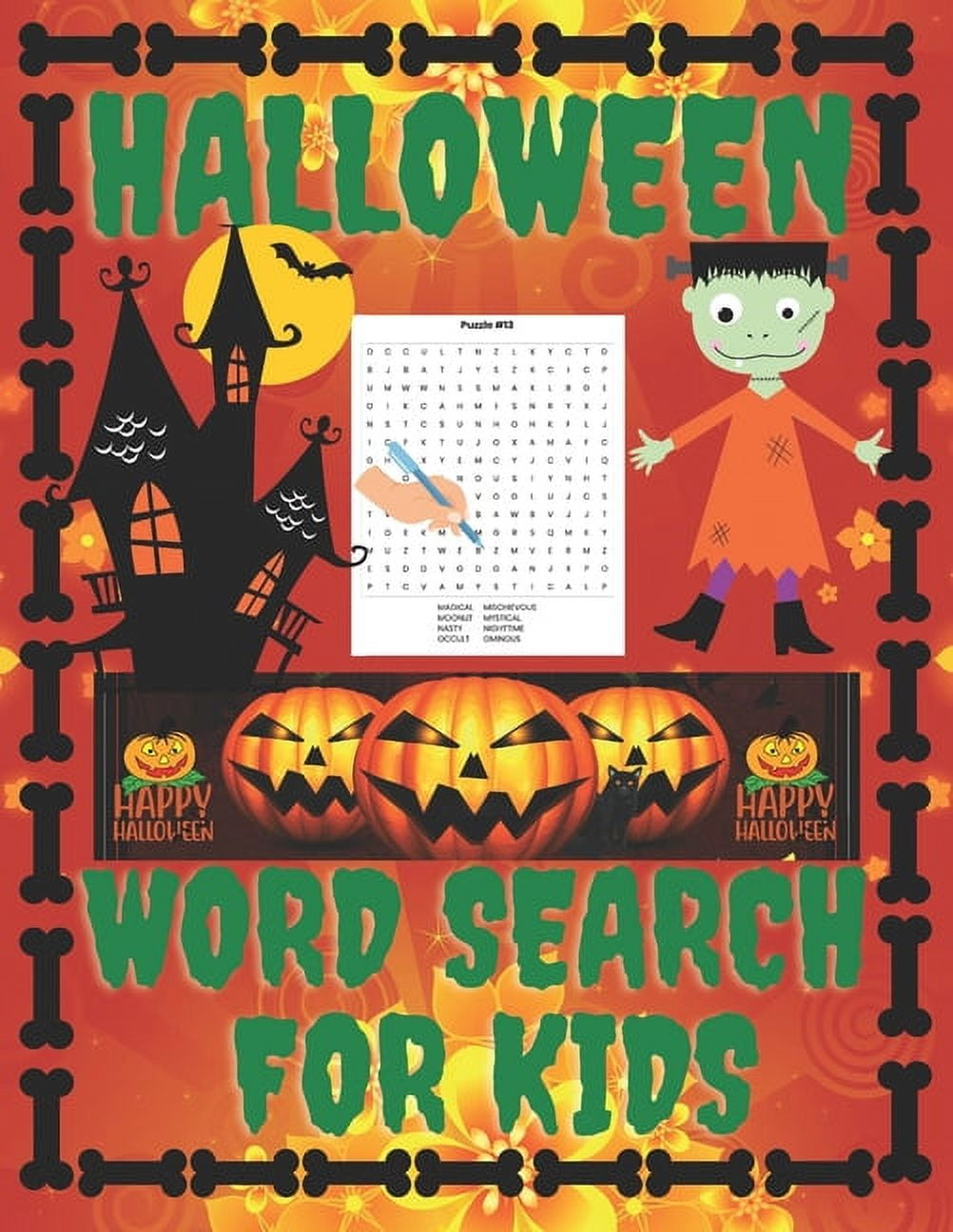 Halloween Word Search For Kids: I Spy Spooky Halloween Activity Book ...