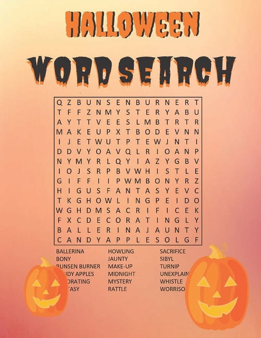 Halloween Word Search Halloween Word Search For Kids