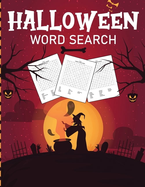 Halloween Word Search: Puzzle Activity Book For Kids and Adults ...