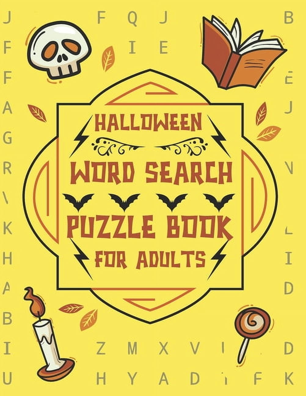 Halloween Word Search Puzzle Book For Adults: Large Print Word Search ...