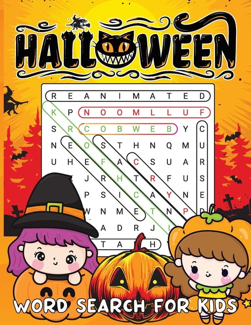 Halloween Word Search for Kids: 77 Halloween Themed Word Search Puzzle ...
