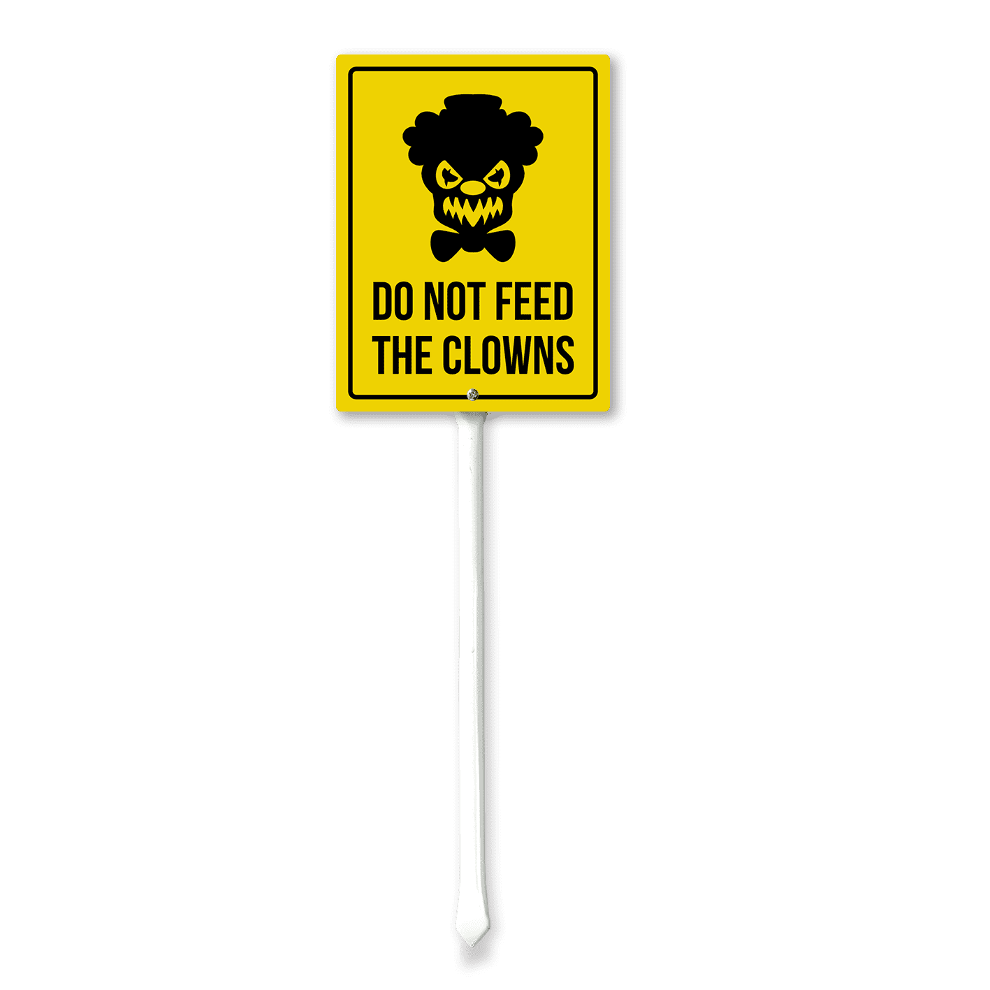 Halloween Yard Sign Do Not Feed the Clowns Decorations Yard Signs ...