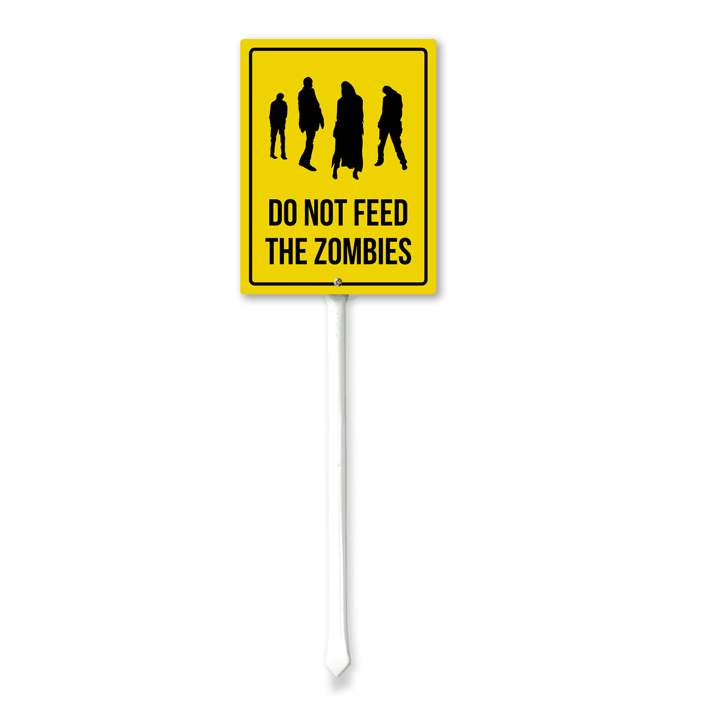 Halloween Yard Sign Do Not Feed the Zombies Decorations Yard Signs ...