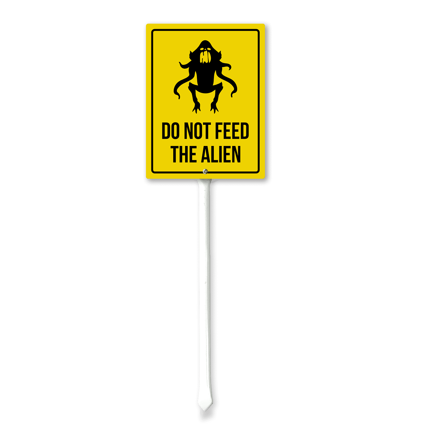 Halloween Yard Sign Do Not Feed the Alien Decorations Yard Signs ...