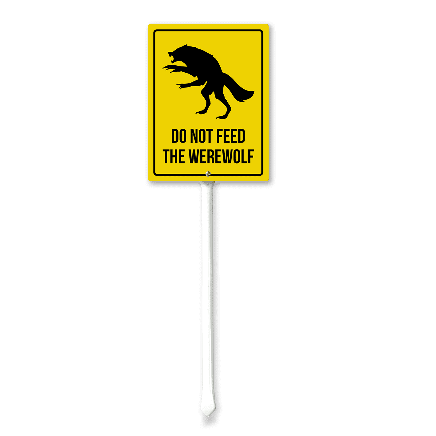 Halloween Yard Sign Do Not Feed the Werewolf Decorations Yard Signs ...