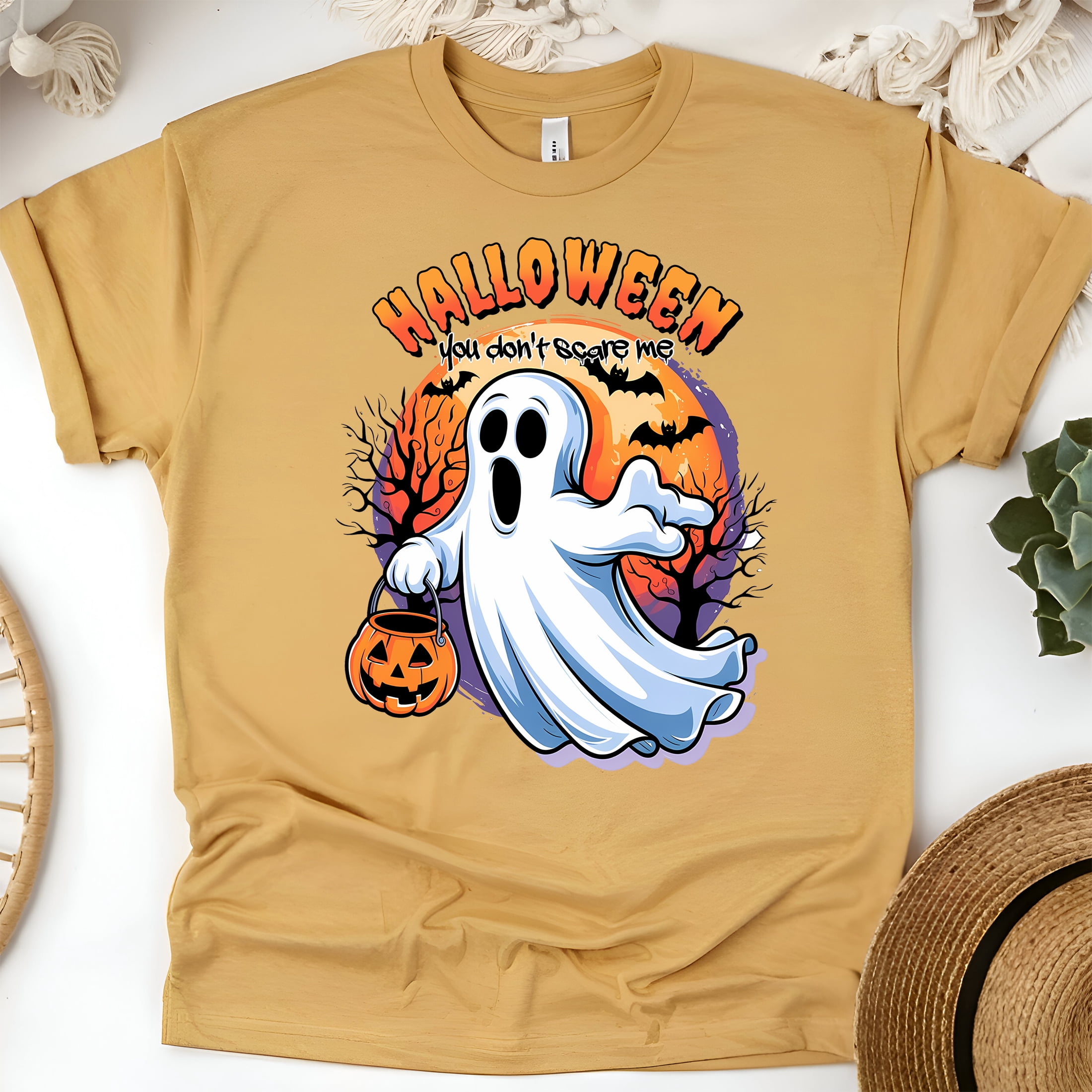 Halloween You Don’t Scare Me Shirt Ghost Pumpkin Trick Or Treat Tee ...