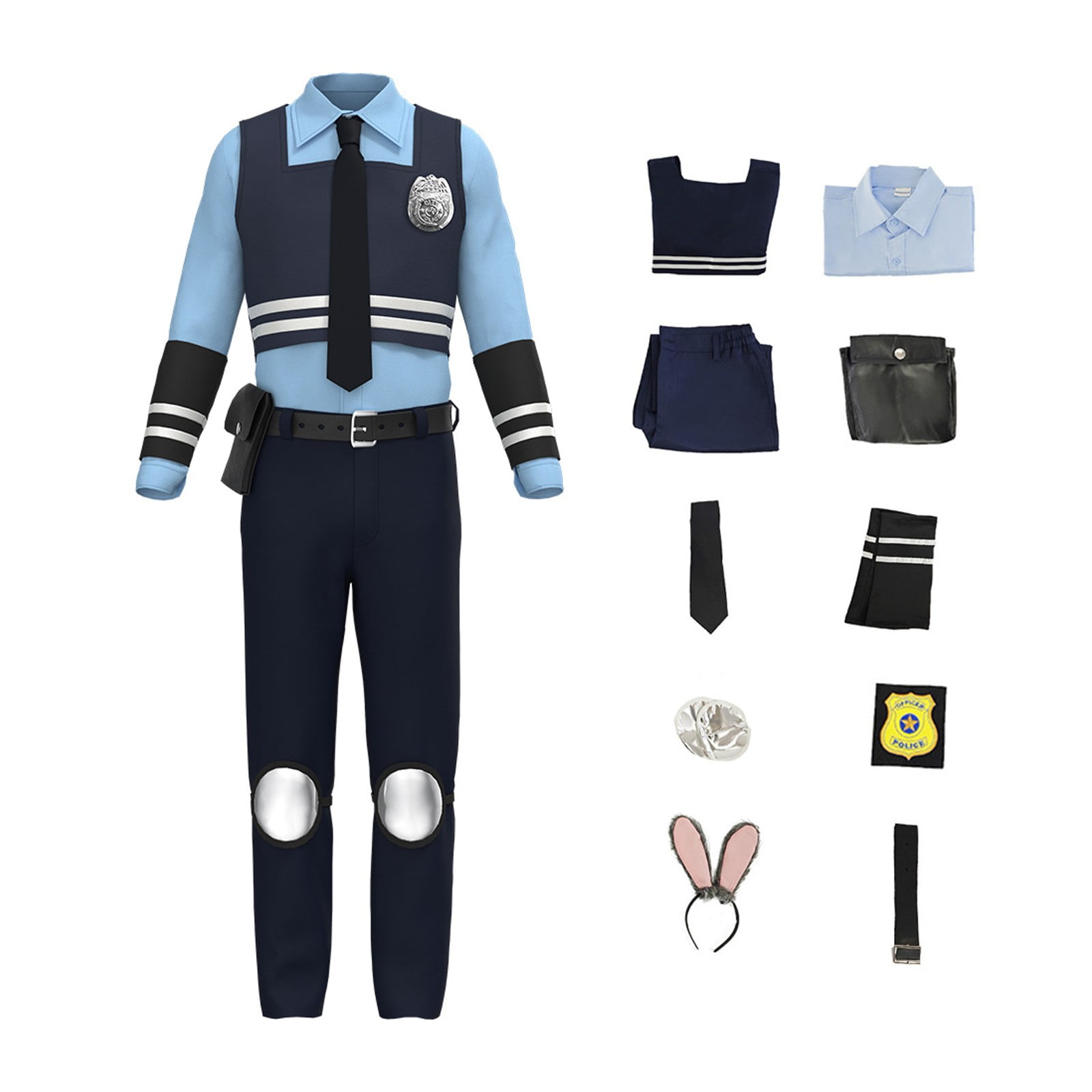 Halloween Zoo-topia Cosplay Judy-Hopps Costumes, Stage Performance Zoo ...
