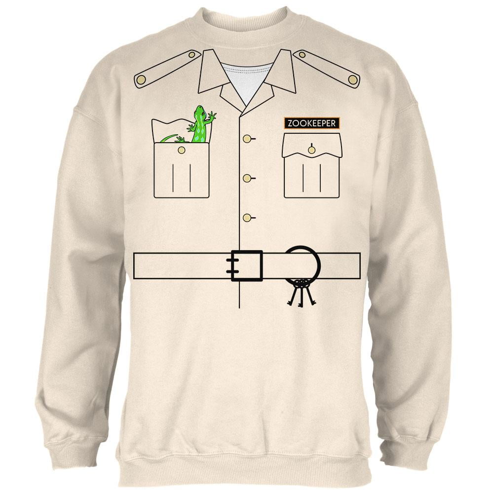 Halloween Zookeeper Costume Mens Sweatshirt Natural 2XL - Walmart.com