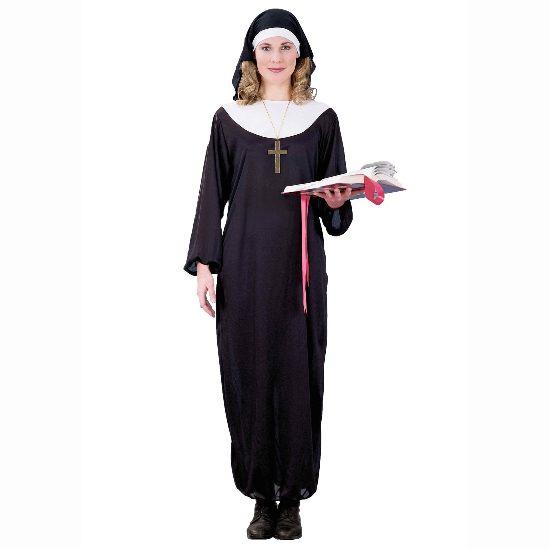 Halloween adult nun cos costume stage show priest Virgin Mary costume ...